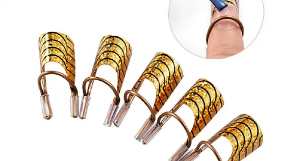 Nail molds Metallic 5 pieces